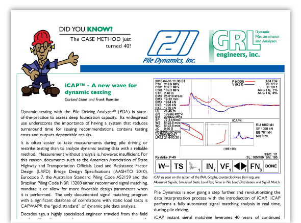 Issue 63: iCAP® - A New Wave for Dynamic Testing - GRL Engineers
