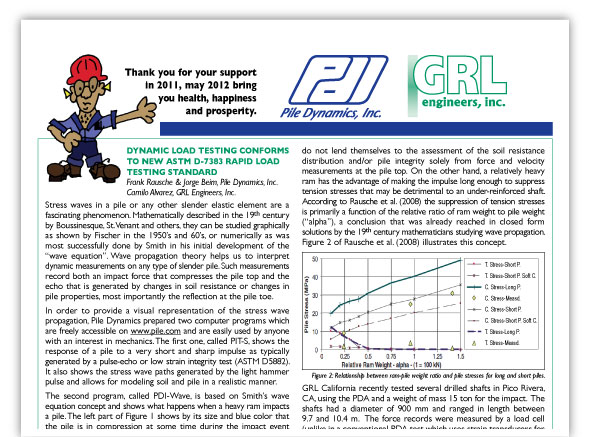Issue 68: Dynamic Load Testing Conforms to New ASTM D7383 Rapid Load ...