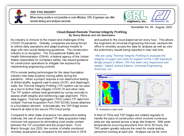 Issue 95: Cloud-Based Remote Thermal Integrity Profiling - GRL Engineers